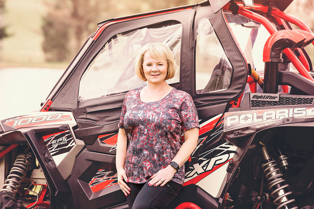 "Women's off road clothing RZR Girl" Short Sleeve Shirt – Wicked Miss ...